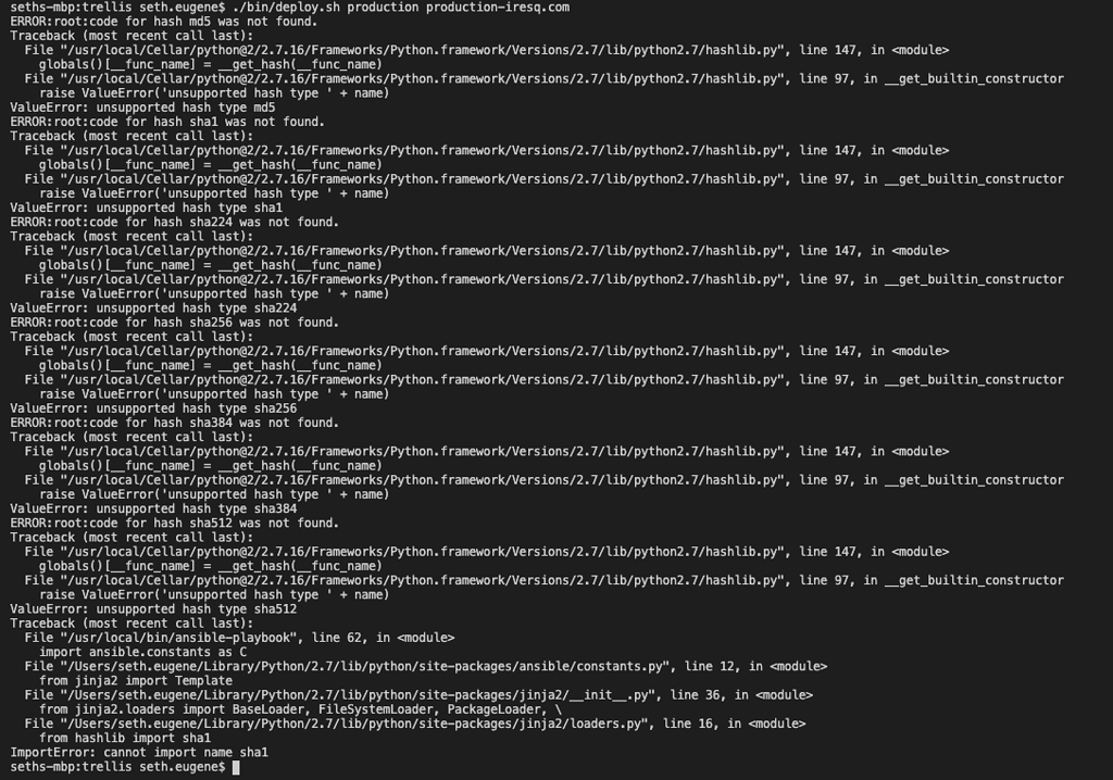 Unable to Deploy - trellis - Roots Discourse
